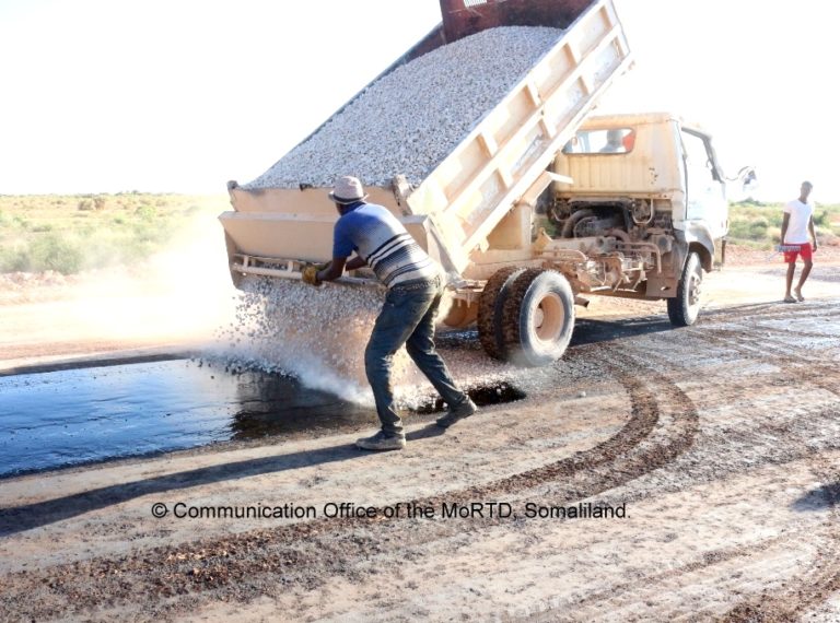 minister of transport inspects ongoing erigavo road construction works ...