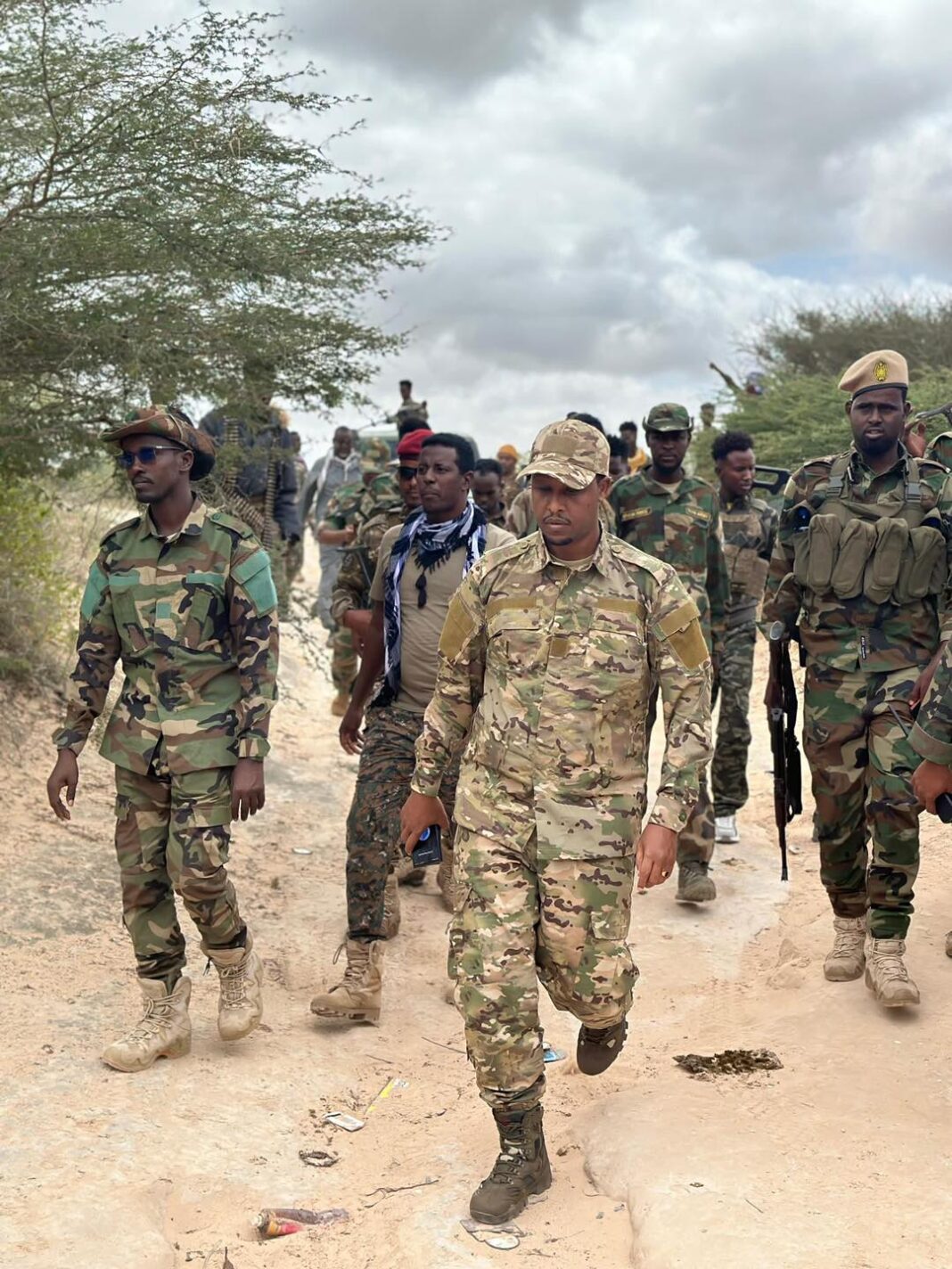 Somali National Army Ground Forces Commander visits troops in the ...